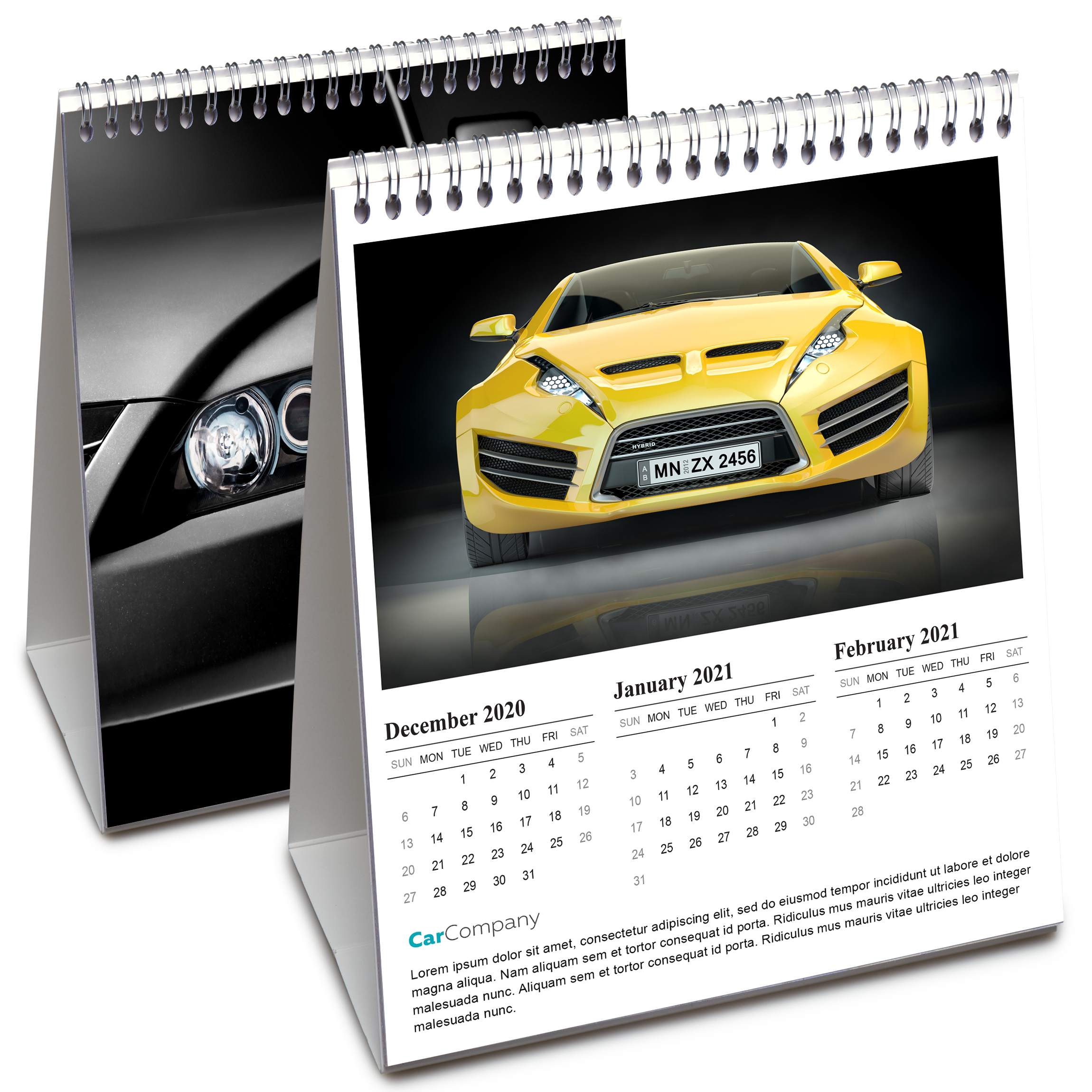 3 Month Calendar